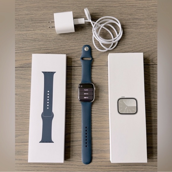 Apple | Wearables | New Apple Watch Series 9 In Silver And Blue 45mm ...